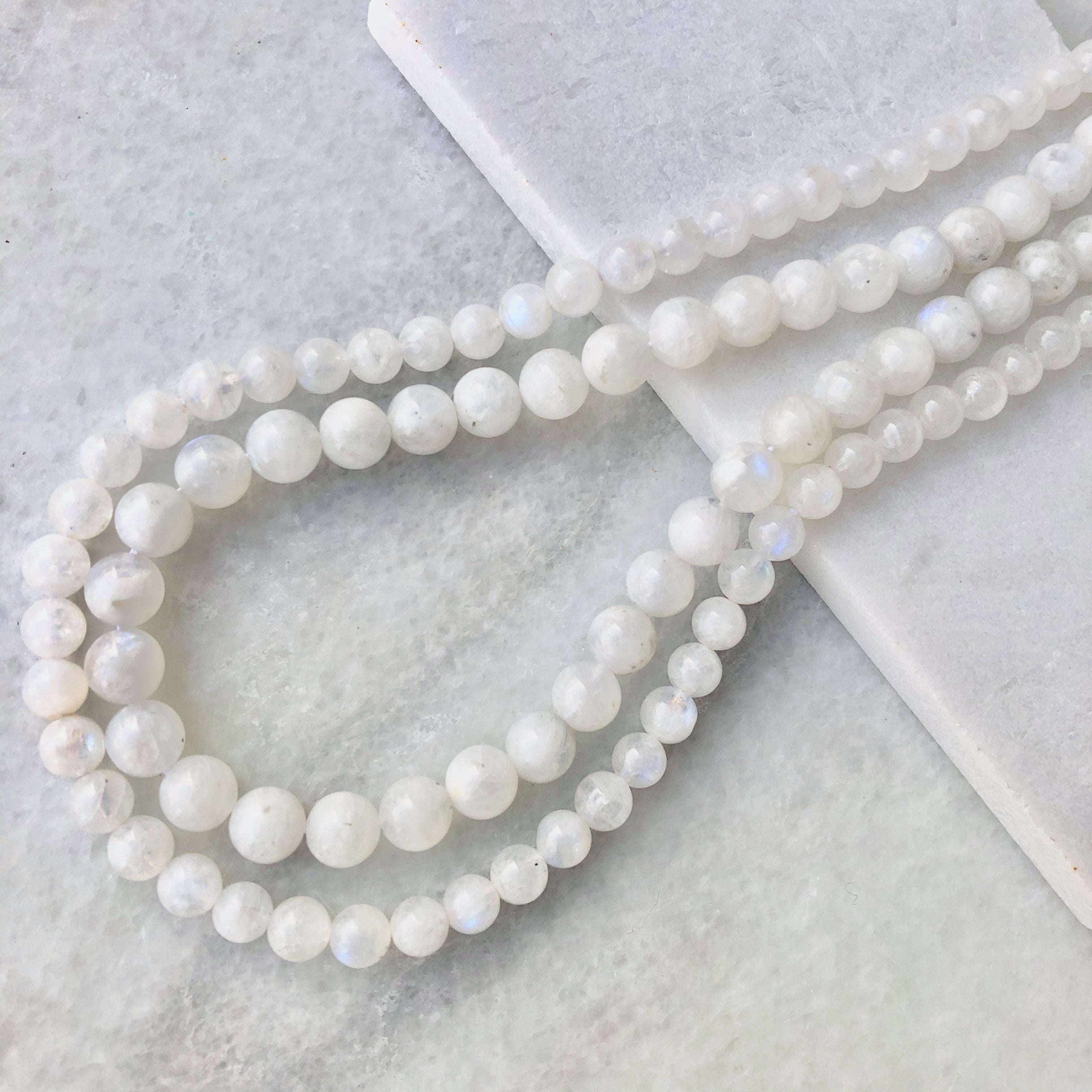 Moonstone Bead Necklace